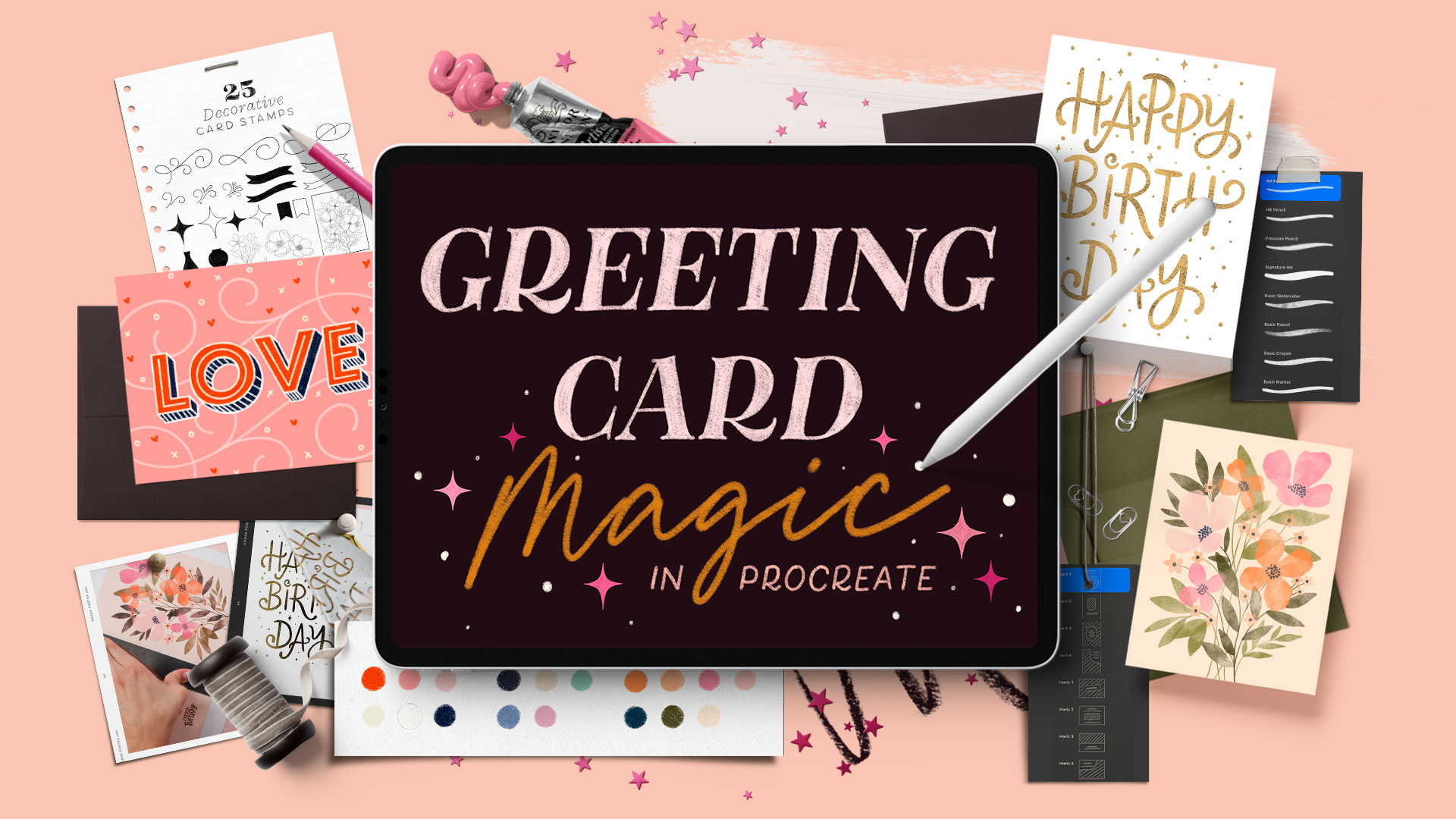 Greeting Card Magic in Procreate | Every-Tuesday Courses
